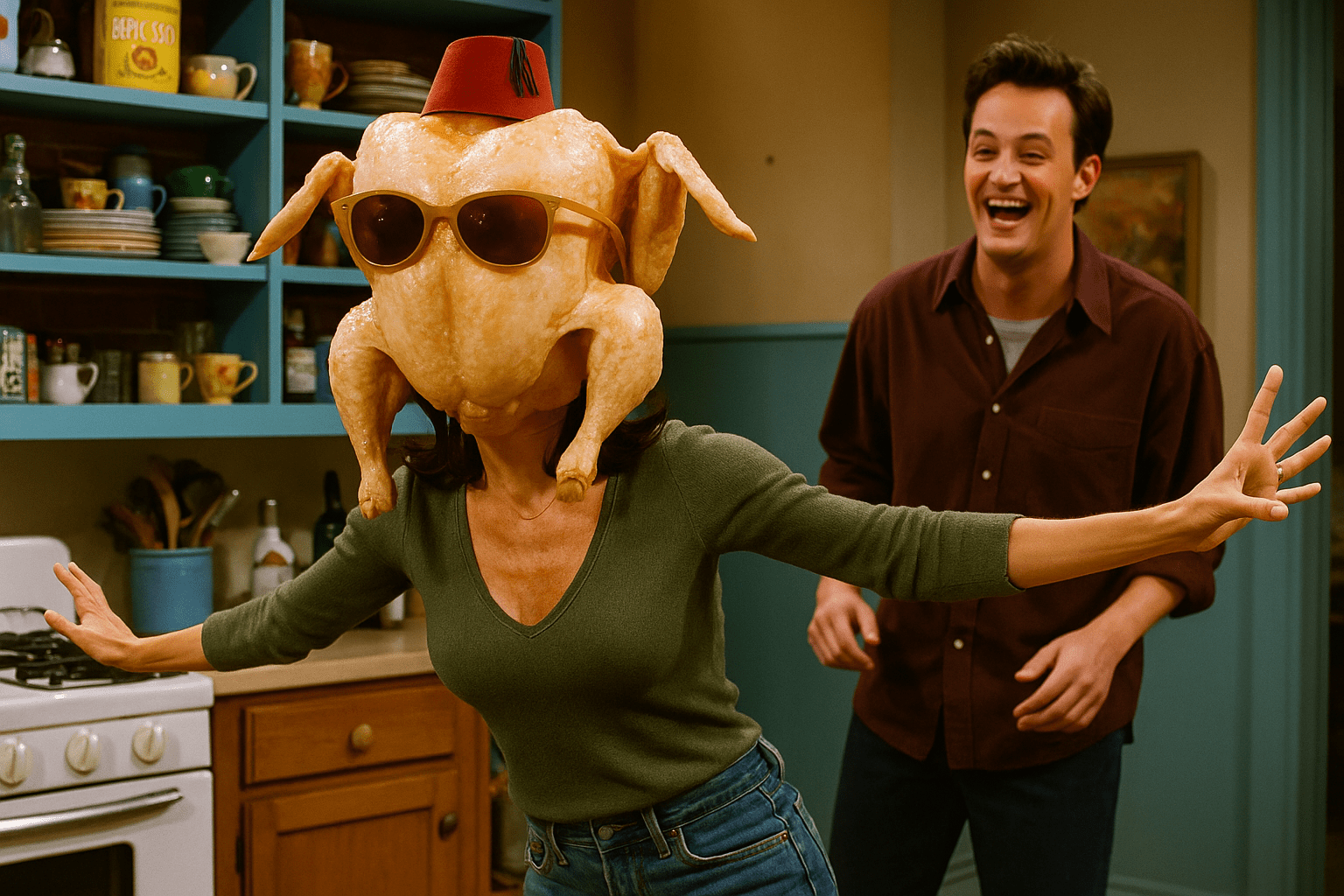 When Monica Danced with the Turkey | Iconic Friends Moment